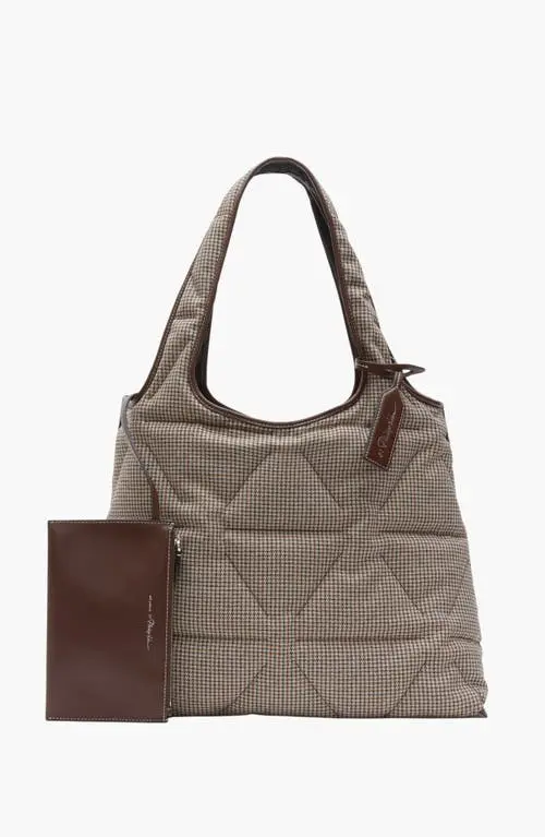 3.1 Phillip Lim Quilted Tweed Market Tote - Brown Multi
