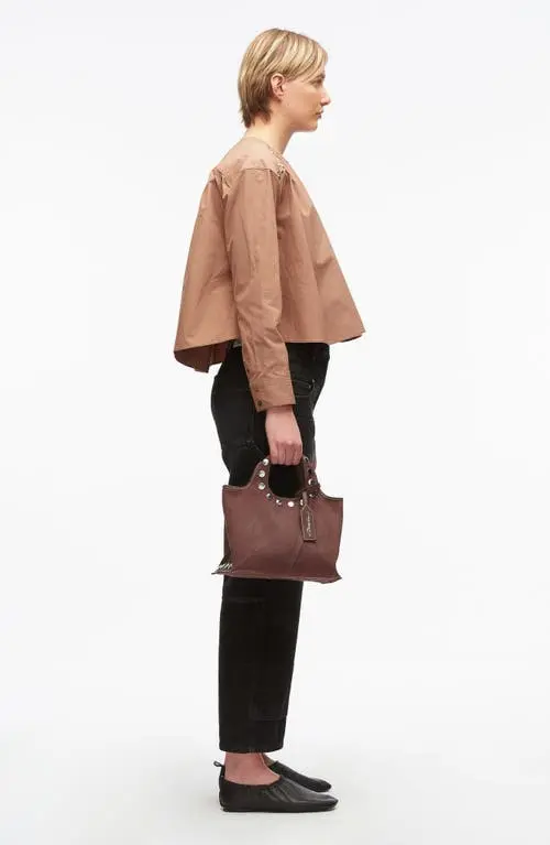 3.1 Phillip Lim Garment Dye Denim Mini Market Tote
