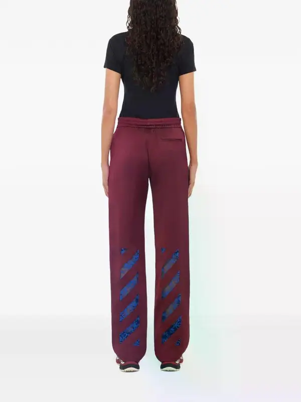 Off-White Diag Lace Satin Track Pants