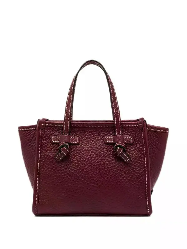 GIANNI CHIARINI Small Miss Marcella Hiking Leather Tote Bag - Red