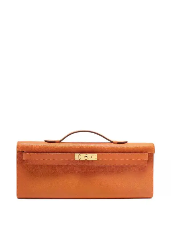 Hermès 2014 Kelly Cut Clutch Bag - Orange