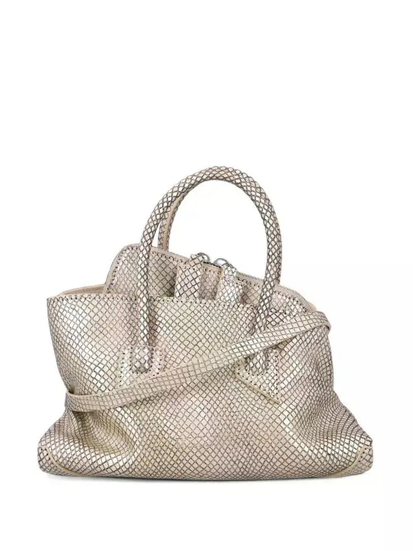 Attico Snake-effect Leather Tote Bag