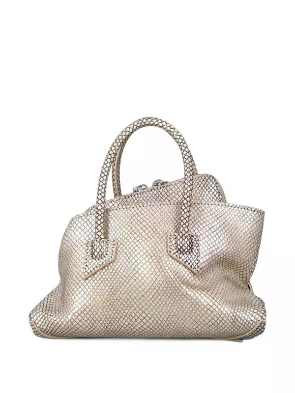 Attico Snake-effect Leather Tote Bag