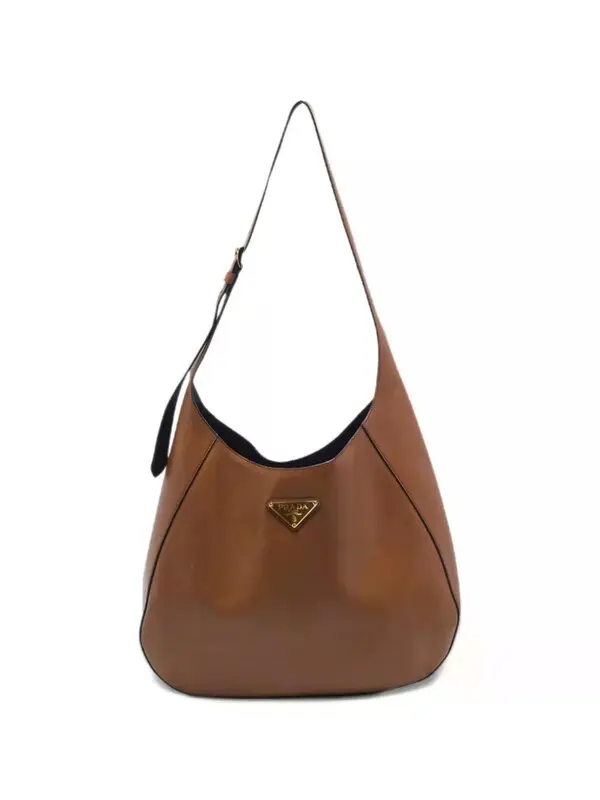 Prada Large City Shoulder Bag - Brown
