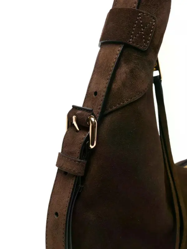 Moschino Suede Shoulder Bag - Brown