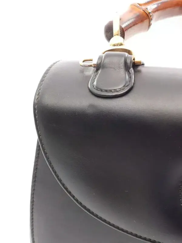 Gucci 2000s Bamboo Leather Shoulder Bag