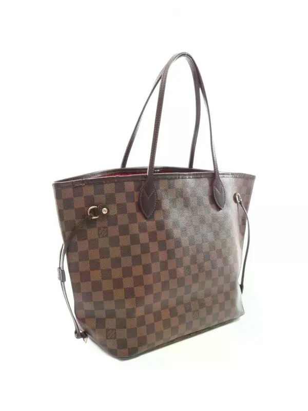 LOUIS VUITTON 2008 Mm Neverfull Damier Ebene Tote Bag