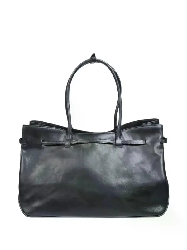 MARGESHERWOOD Large Grandma Buckle-strap Tote Bag - Black