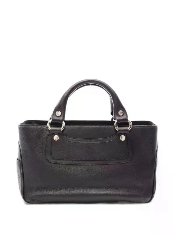 Celine 2010s Boogie Leather Handbag - Black