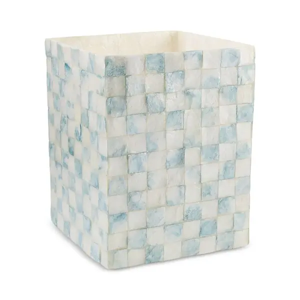 MACKENZIE-CHILDS Sky Check Waste Bin