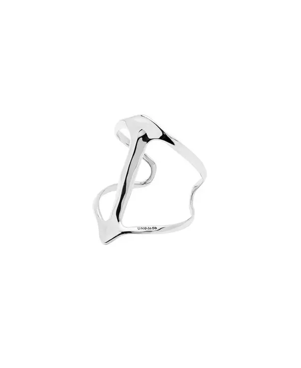 UNODE50 Sterling Plated Rigid Bracelet Manta Ray Structure