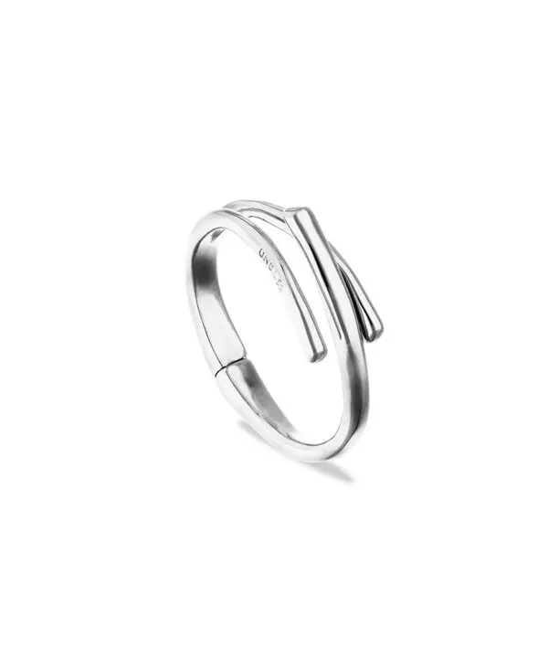 UNODE50 Sterling Plated Bracelet In The Shape Of Three Tubes