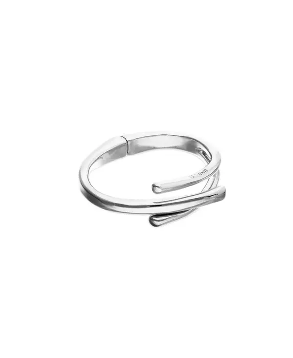 UNODE50 Sterling Plated Bracelet In The Shape Of Three Tubes