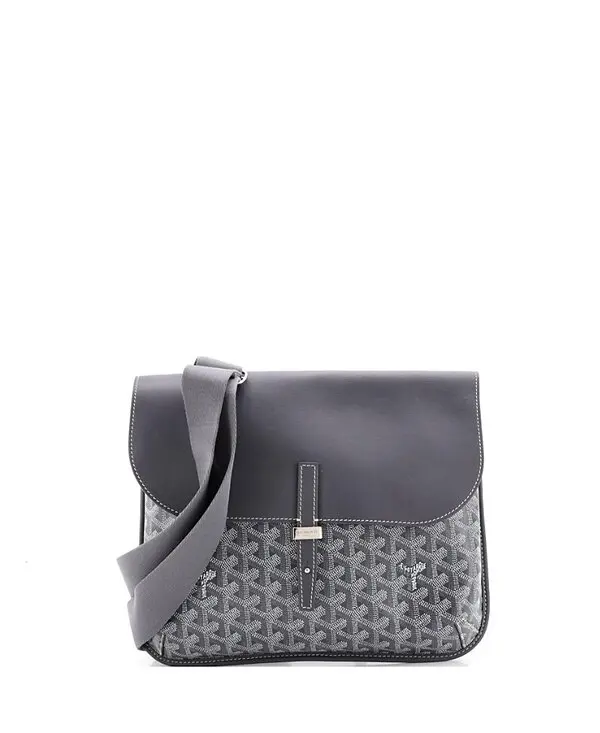 Goyard Coursier Messenger Bag Coated Canvas And Leather