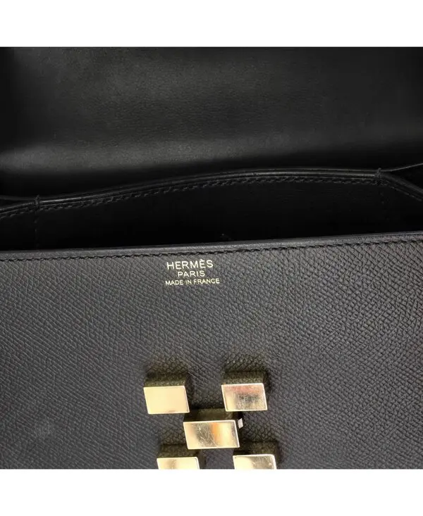Hermès 17 Mosaique Au 24 Bag Epsom - Black