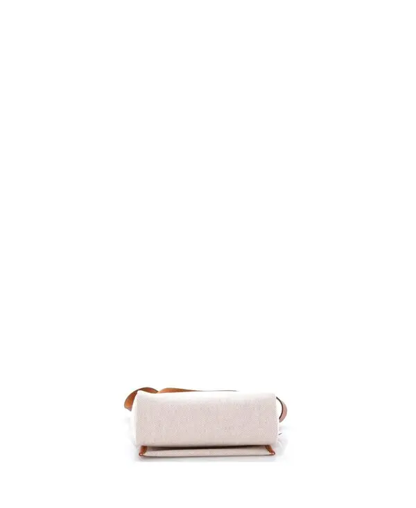 Hermès 20 Herbag Zip Toile And Leather