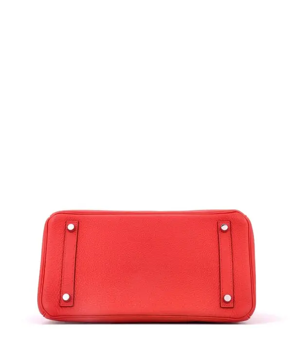 Hermès Birkin 30 Handbag Red Togo With Palladium Hardware