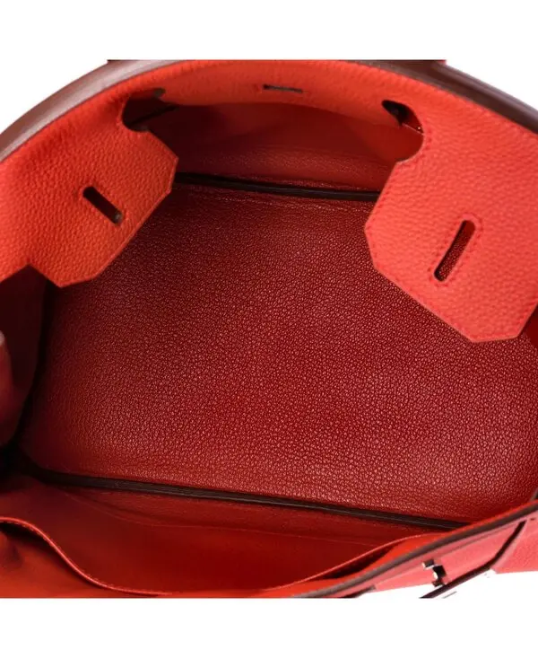 Hermès Birkin 30 Handbag Red Togo With Palladium Hardware