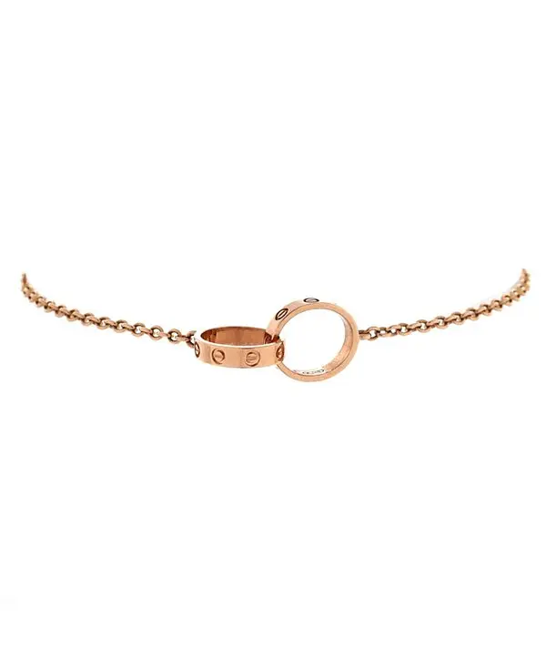 CARTIER Love Interlocking Bracelet 18k Rose Gold