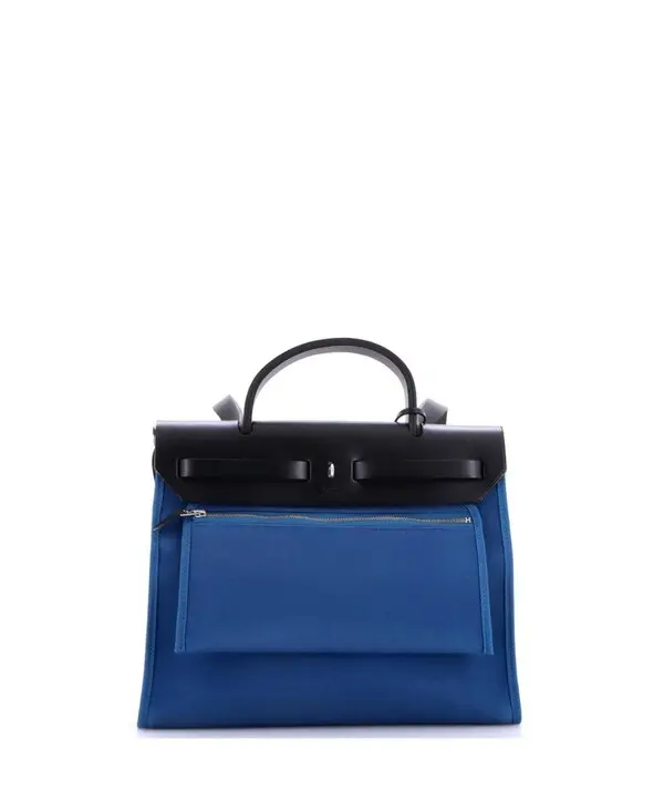 Hermès 31 Herbag Zip Leather And Toile