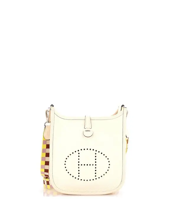 Hermès Tpm Long Strap Evelyne Bag Clemence - Neutral