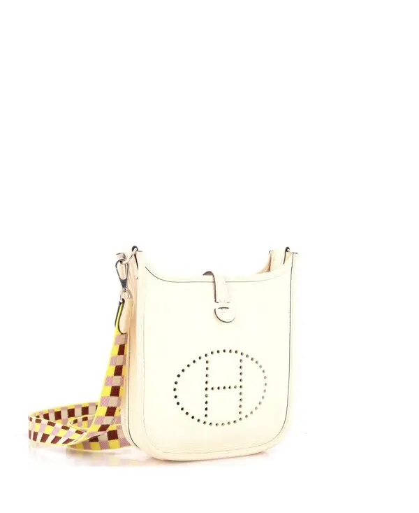 Hermès Tpm Long Strap Evelyne Bag Clemence - Neutral