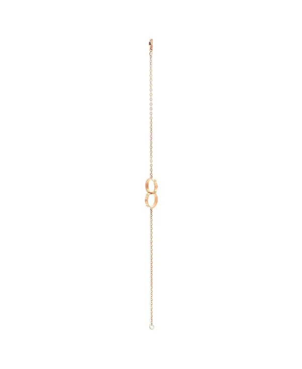 CARTIER Love Interlocking Bracelet 18k Rose Gold