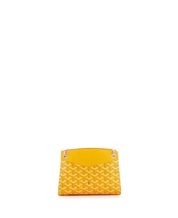 Goyard Structured Rouette Chain Shoulder Bag Coated Canvas