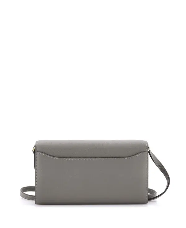 Hermès Constance To Go Wallet Evercolor - Gray