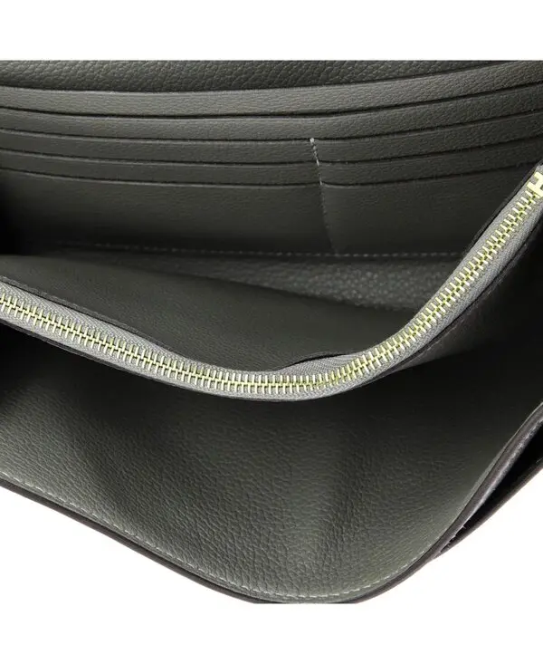 Hermès Constance To Go Wallet Evercolor - Gray