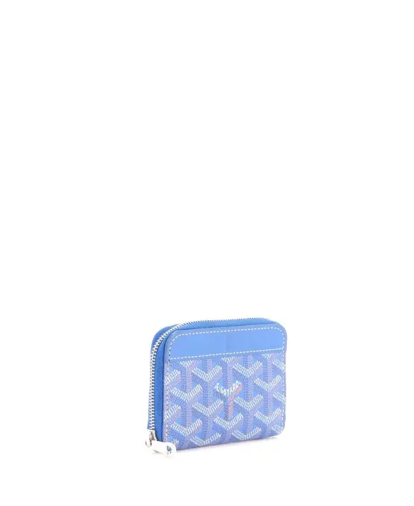 Goyard Pm Matignon Zip Wallet Coated Canvas With Leather