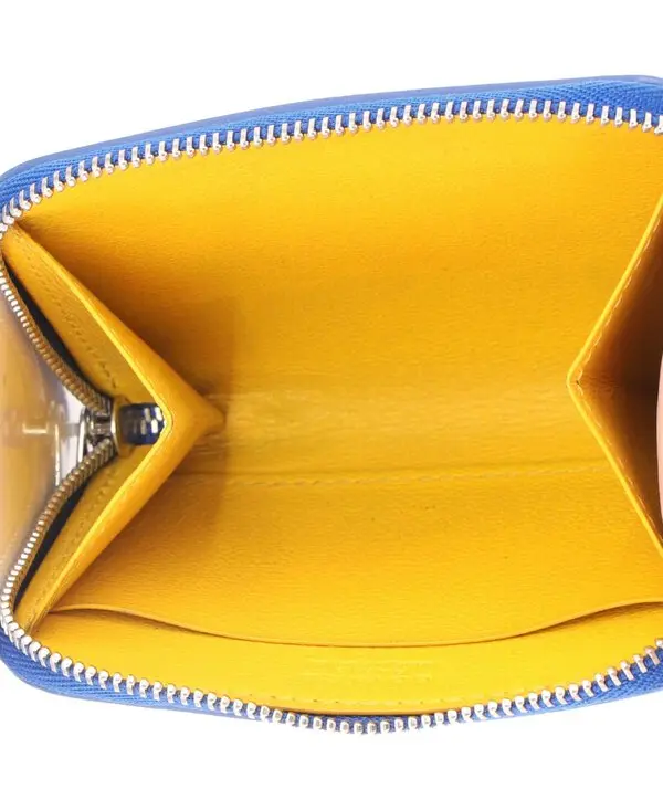 Goyard Pm Matignon Zip Wallet Coated Canvas With Leather