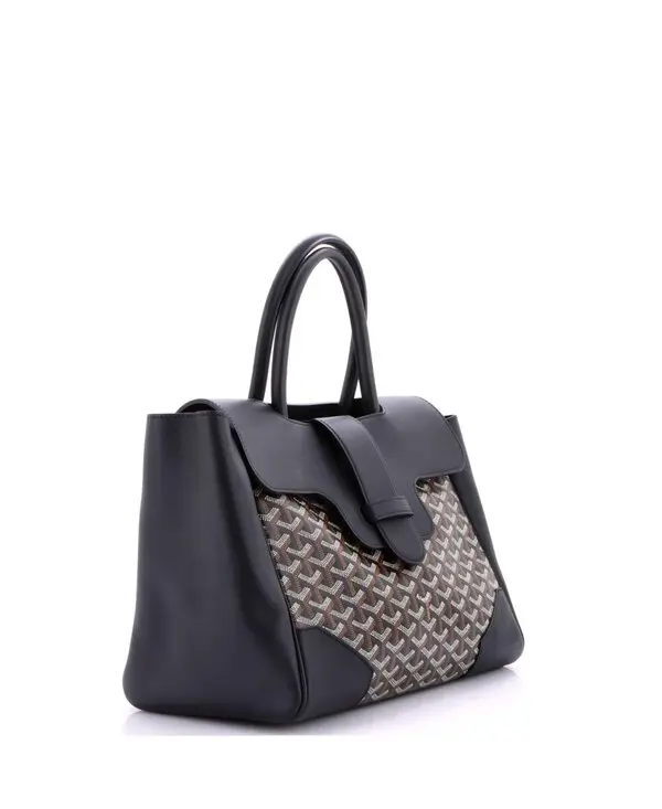 Goyard Saigon Tote Bag Coated Canvas With Leather