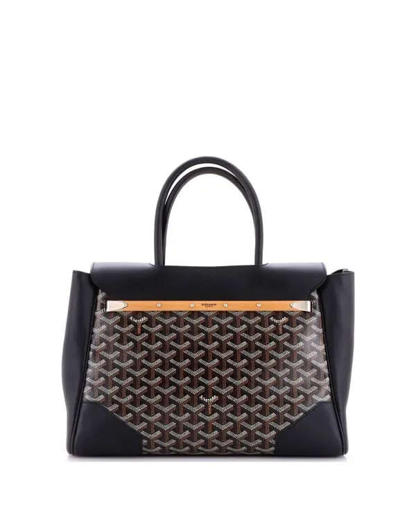 Goyard Saigon Tote Bag Coated Canvas With Leather