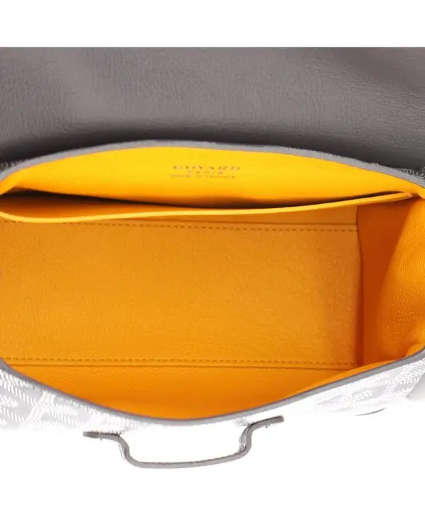 Goyard Saigon Top Handle Bag Coated Canvas With Leather