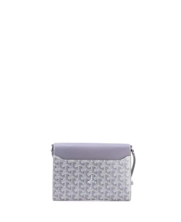 Goyard Chypre Wallet On Strap Coated Canvas With Leather