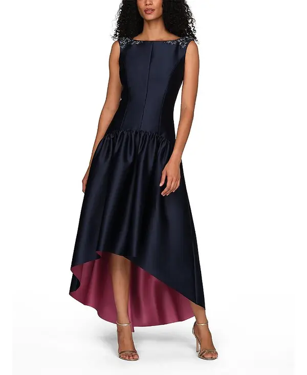KAY UNGER Katrina Hi-low Cocktail Dress - Midnight Multi