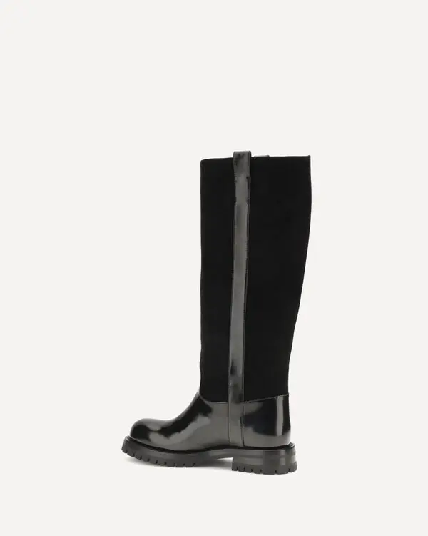 Dolce & Gabbana High Suede And Smooth Leather Boots