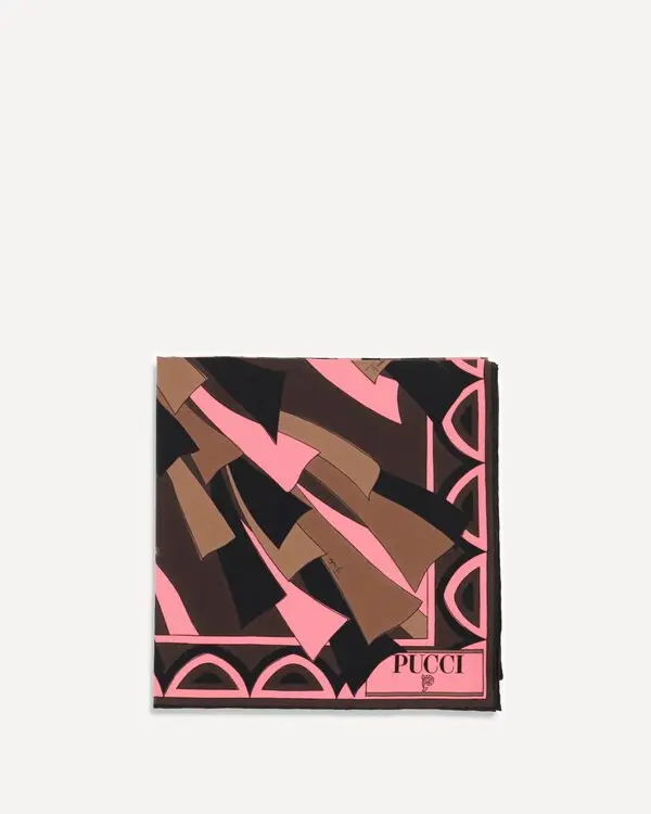 Emilio Pucci Baiadera Print Silk Square Scarf - Multicolour