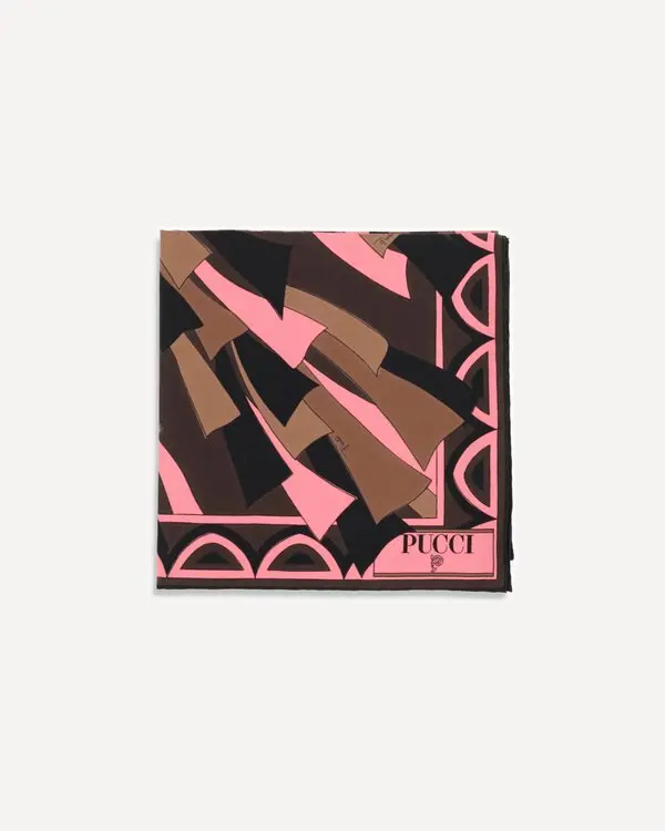 Emilio Pucci Baiadera Print Silk Square Scarf - Multicolour