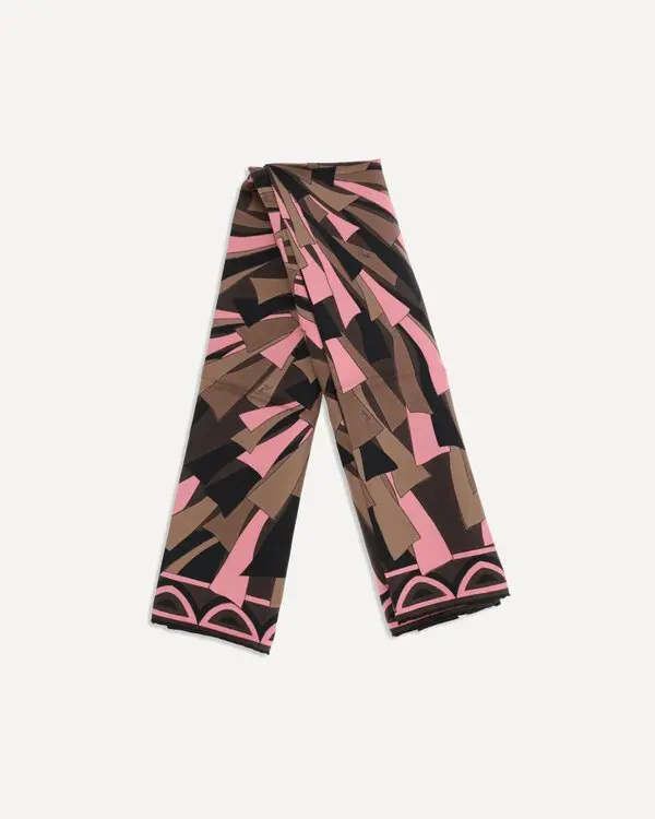 Emilio Pucci Baiadera Print Silk Square Scarf - Multicolour