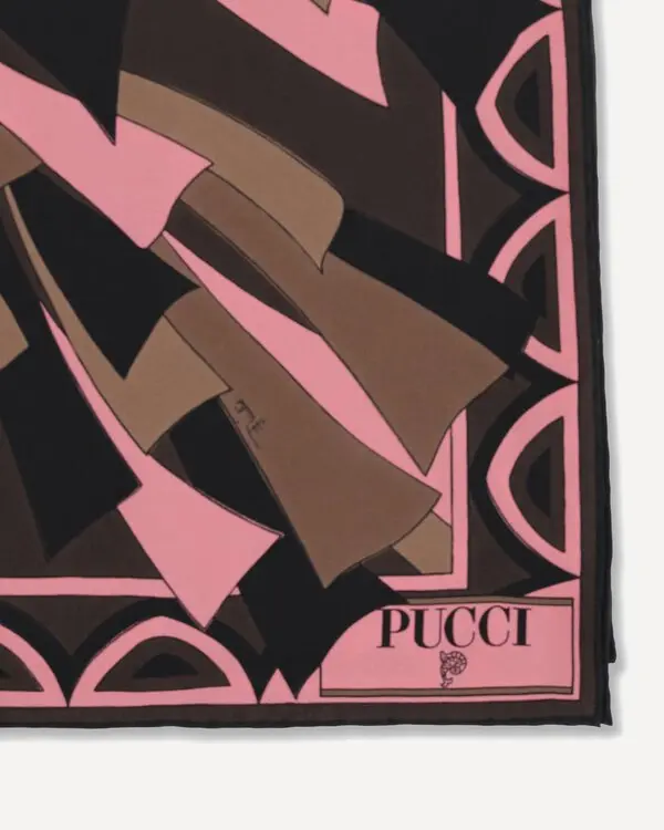 Emilio Pucci Baiadera Print Silk Square Scarf - Multicolour