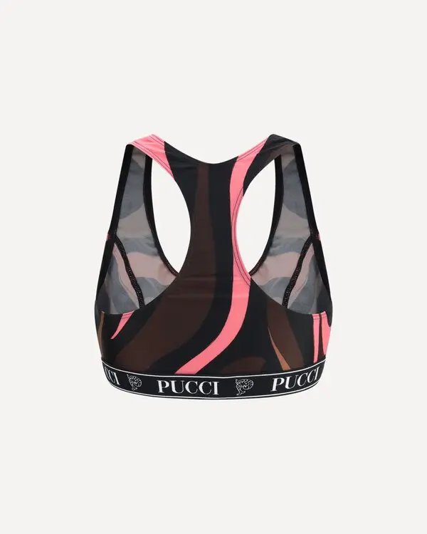 Emilio Pucci Marmo Print Port Top - Multicolour