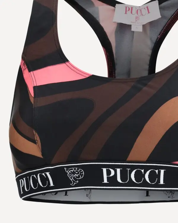 Emilio Pucci Marmo Print Port Top - Multicolour