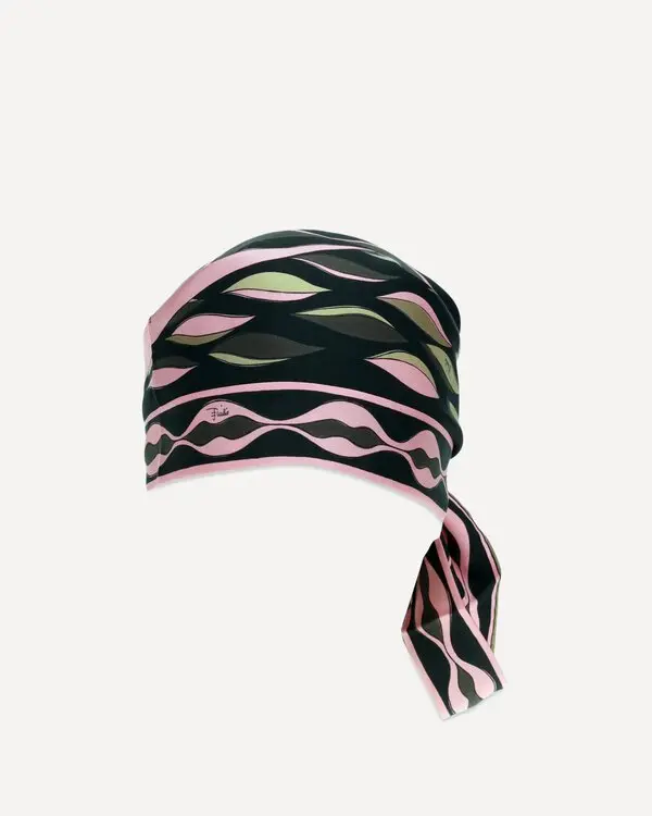 Emilio Pucci Dune Print Silk Twill Triangle Bandana