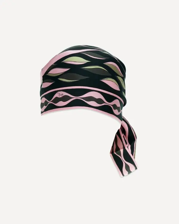 Emilio Pucci Dune Print Silk Twill Triangle Bandana