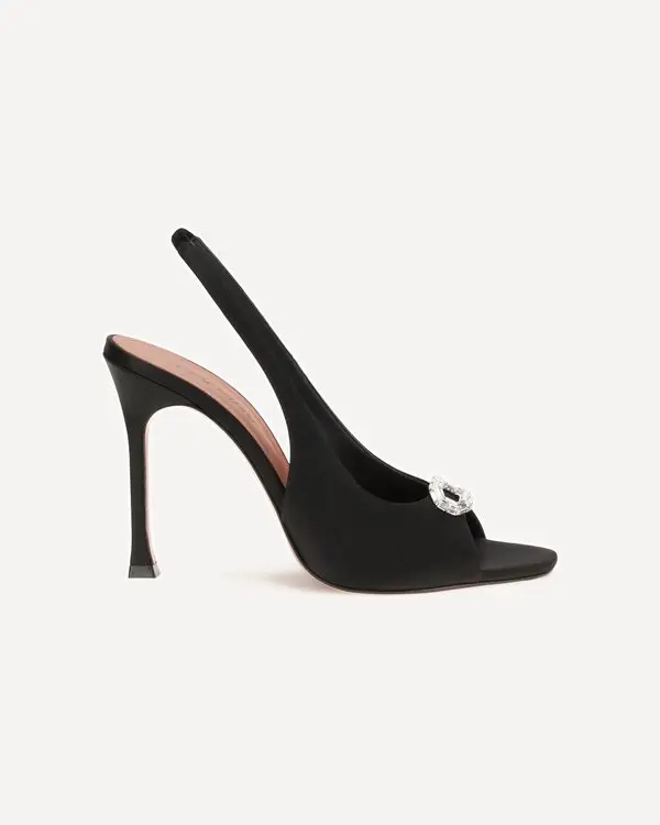 Amina Muaddi Mini Camelia Slingback Sandals