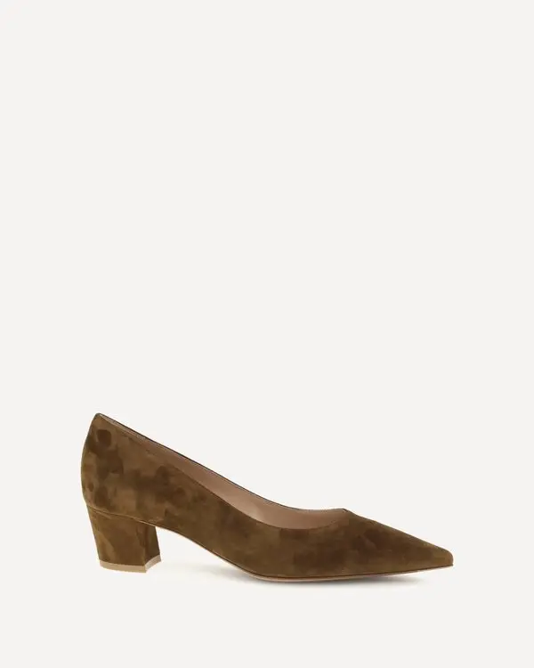 GIANVITO ROSSI Camtexa Suede Pumps - Brown