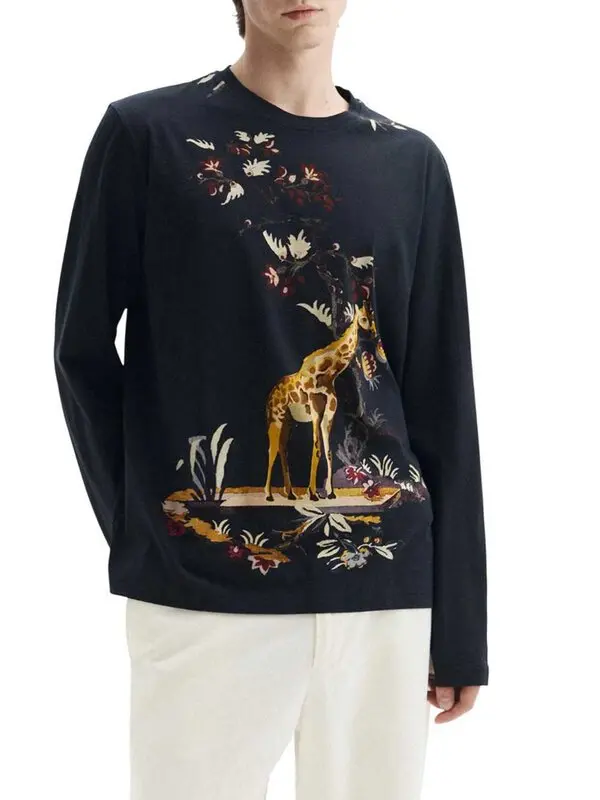 Etro Roma Long-sleeve Crew-neck Top