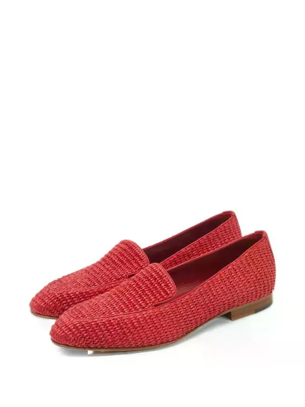 Manolo Blahnik Pitakara Raffia Slippers
